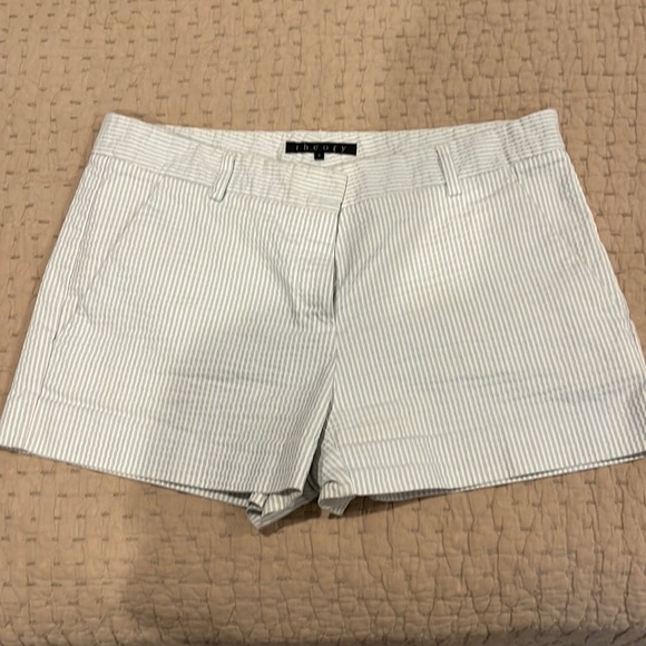Theory | Shorts | Theory Seersucker Shorts | Poshmark
